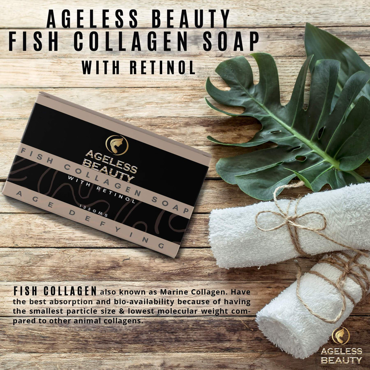 WHOLESALE Fish Collagen Soap (50's) | AGELESS BEAUTY